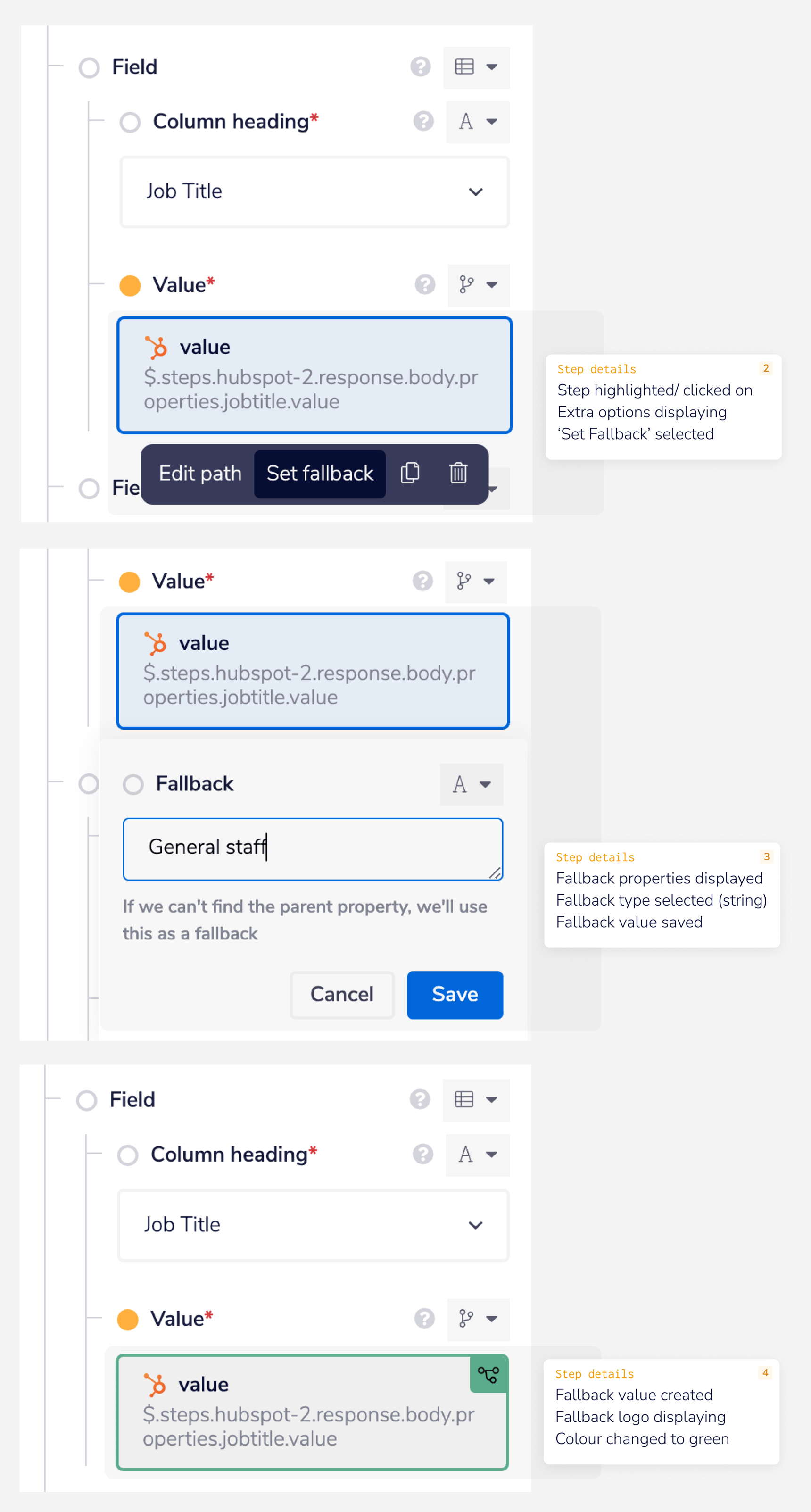 HubSpot Fallback Values